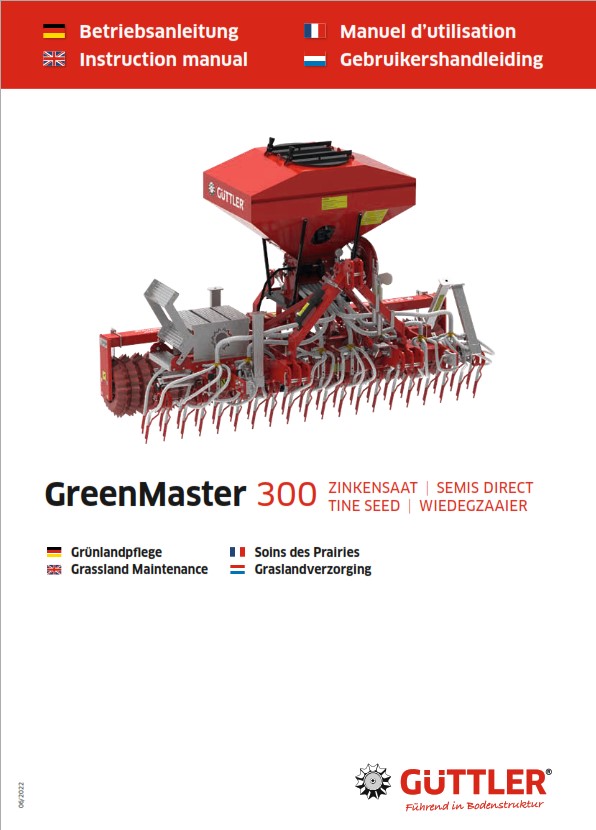 GreenMaster 300 / 600 / 800 ZINKENSAAT – GUETTLER GmbH