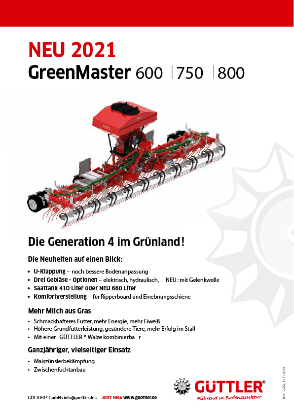 GreenMaster 600 / 750 / 800 – GUETTLER GmbH