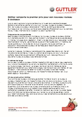 Actuel – GUETTLER GmbH